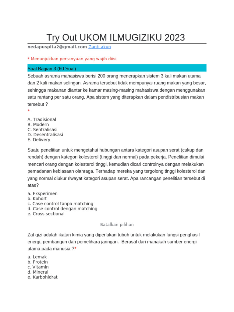 Try Out UKOM ILMUGIZIKU 2023 | PDF