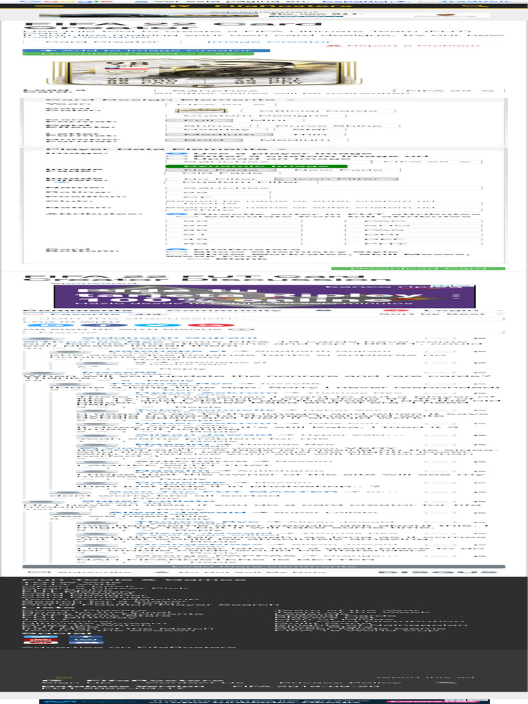 FIFA 22 Card Creator Tool | PDF | Fifa