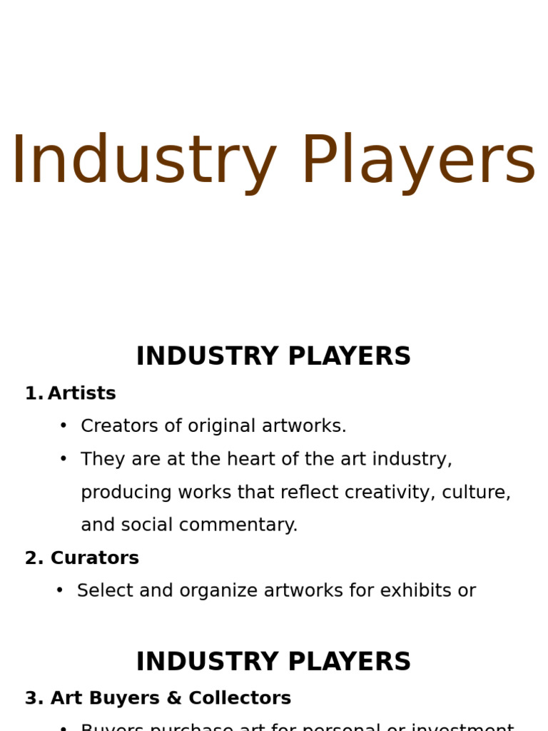 Chapter 8 Art Industry Players and Processess | PDF | Museum | The Arts