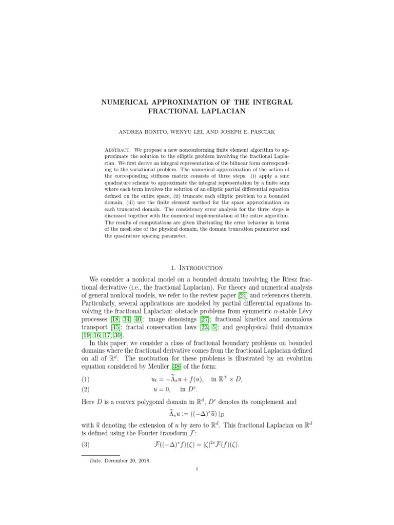 Numerical Approximation of The Integral | PDF | Finite Element Method | Numerical Analysis