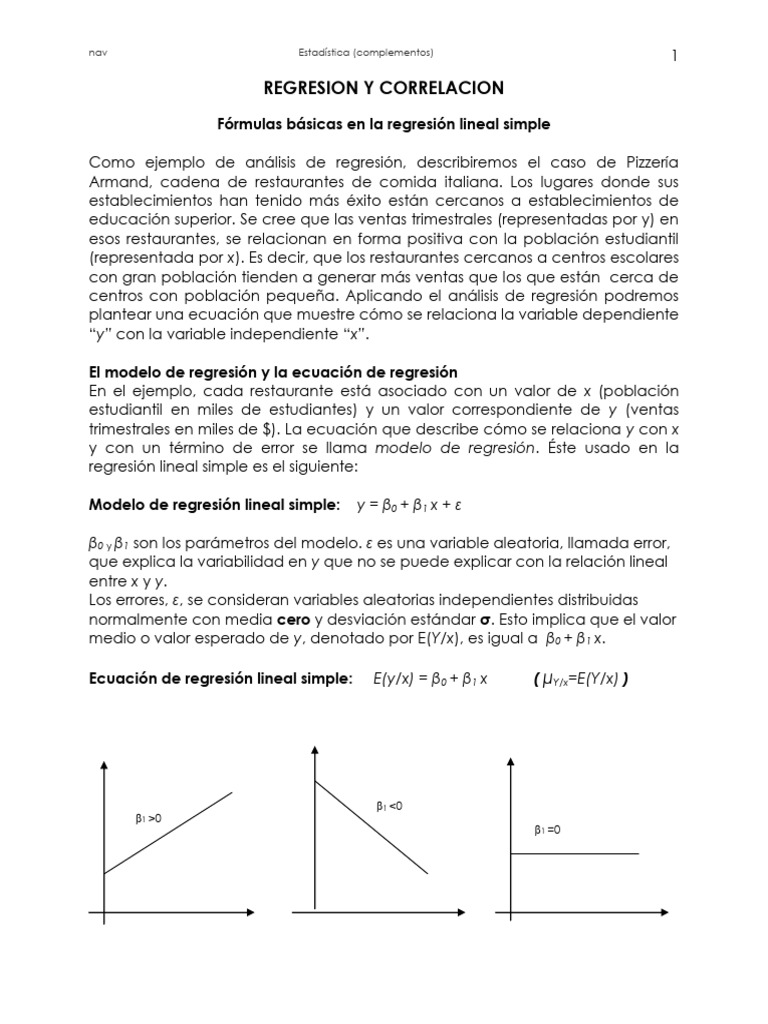 Regresion Lineal Simple | PDF | Análisis de regresión | Regresión lineal