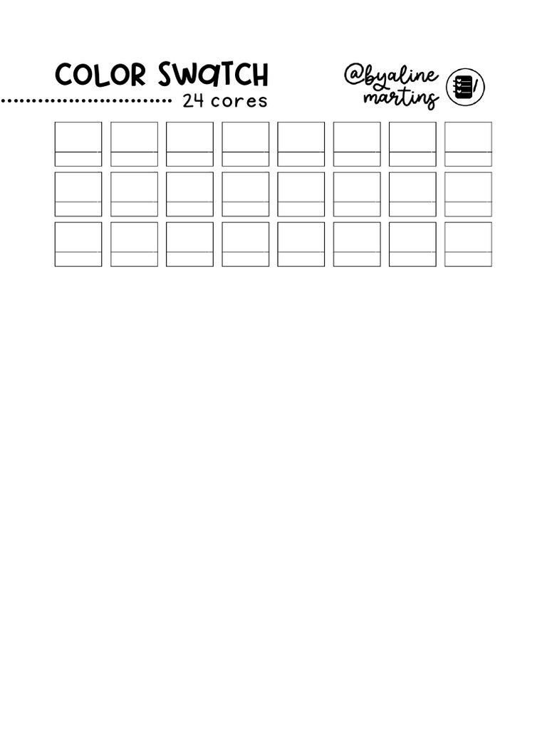 Color Chart - by Aline Martins | PDF