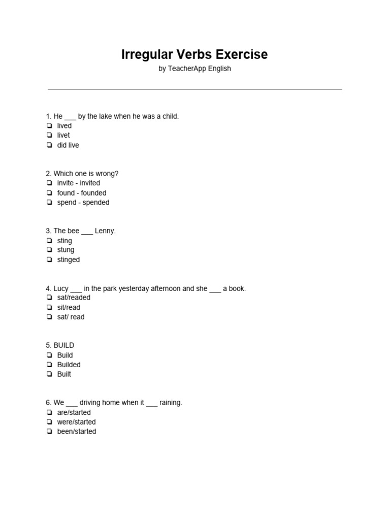 irregular-verbs3 | PDF