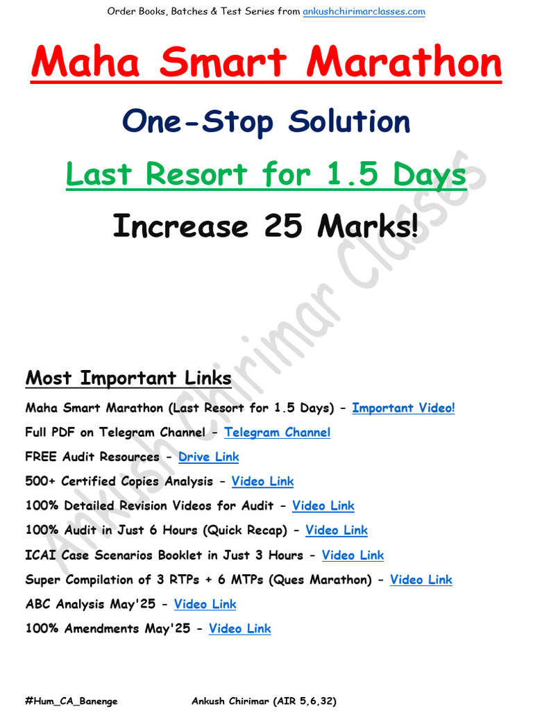 All Draft Paras (MURG, SA 700, SA 705, EOM, OM, KAM, SA 800, SA 810, SRE 2400, SAE 3400, SAE ...