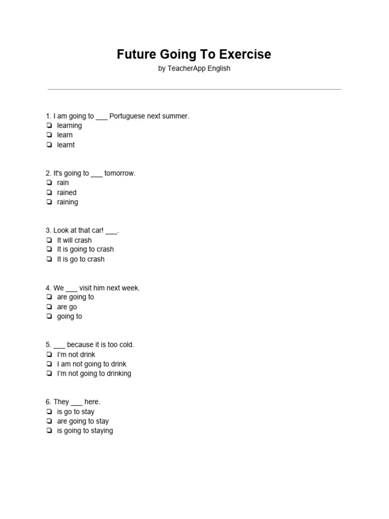 Future Going To2 | PDF