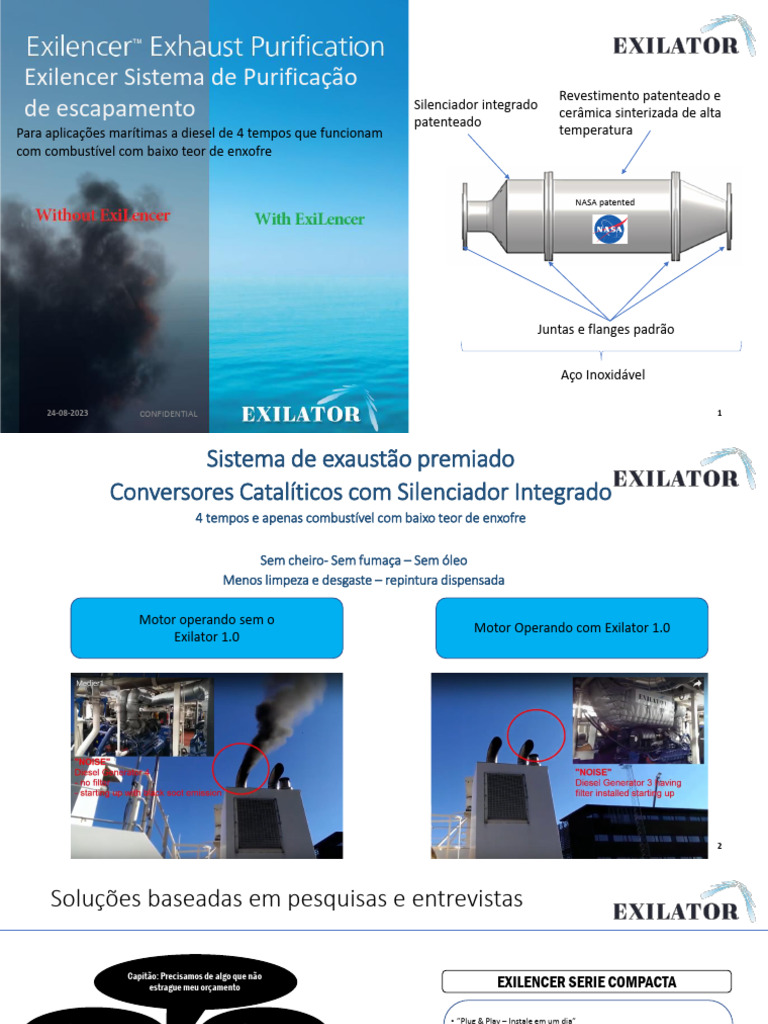 Exilator Product PresentationPortugues 2023 | PDF | Motores