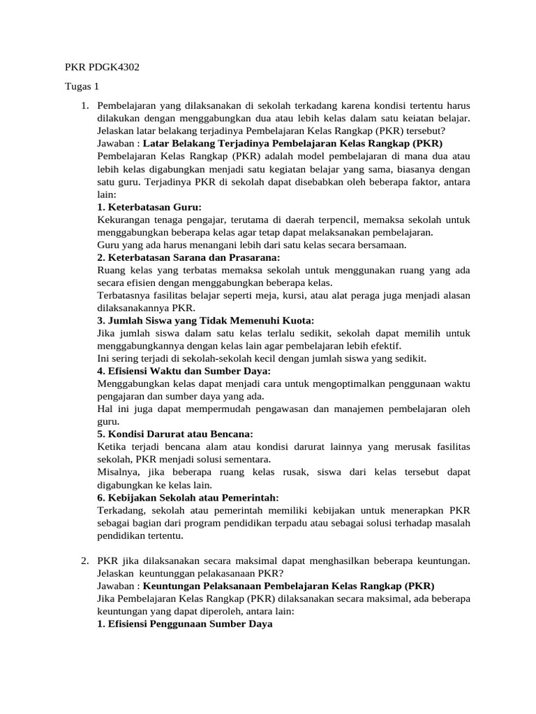 Tugas.1 PKR | PDF