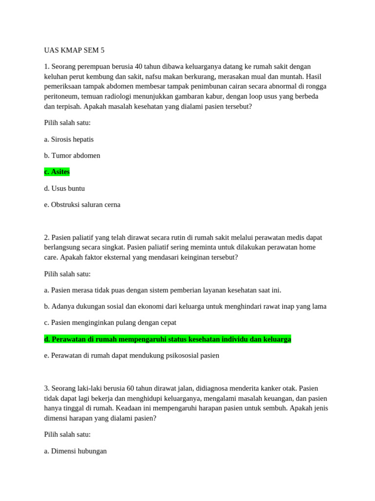Uas Kmap Sem 5 | PDF