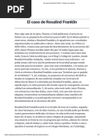 Actividad Lectura Rosalind Franklin 7-8-9 | PDF | Adn
