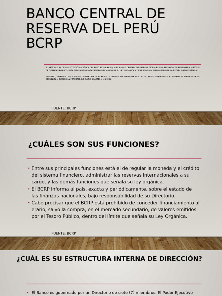 BCRP | PDF | Gobierno | Economias