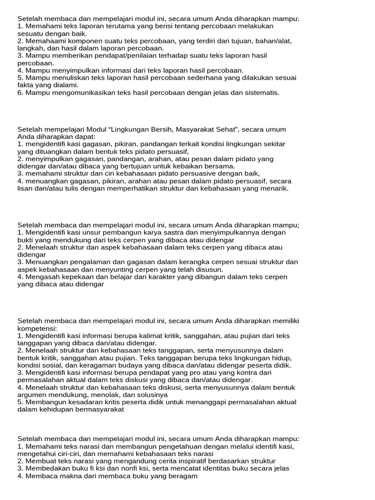 Setelah Membaca Dan Mempelajari Modul Ini | PDF