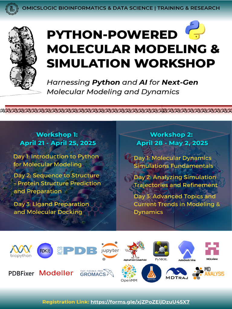 OmicsLogic Python-Powered Molecular Modeling Workshop | PDF | Docking (Molecular) | Biology