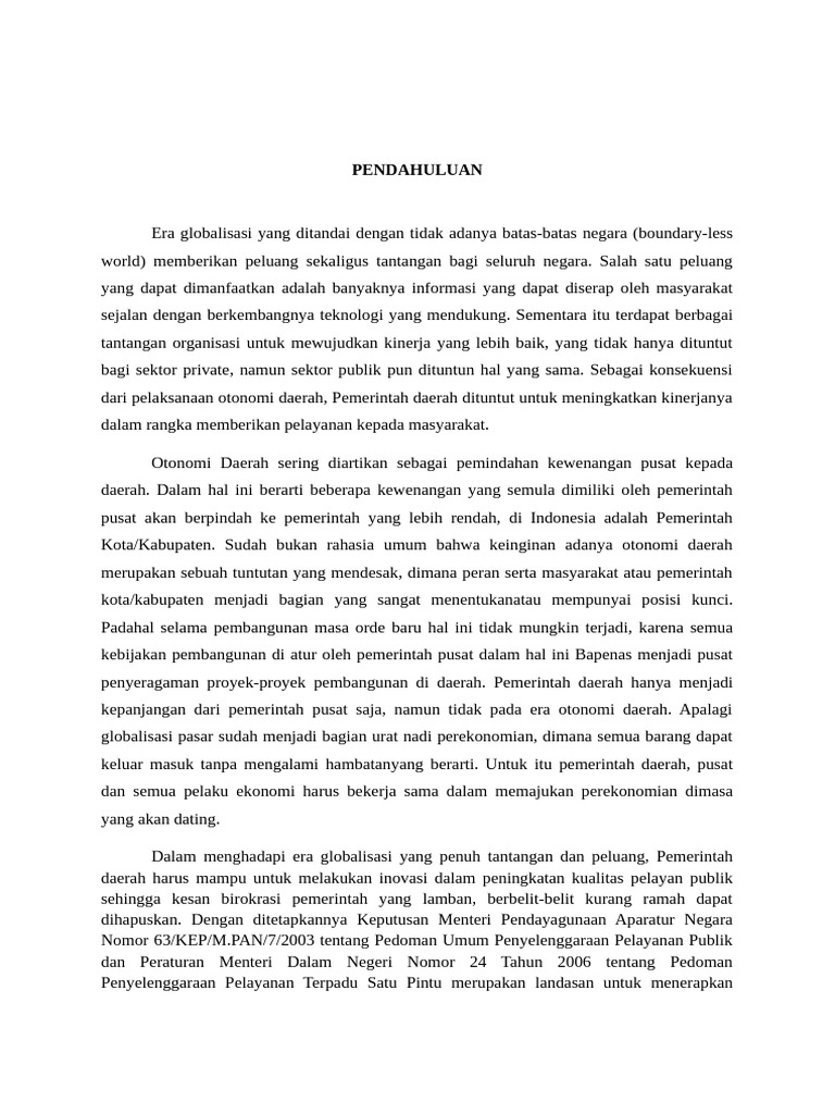 TANTANGAN OTONOMI DAERAH | PDF