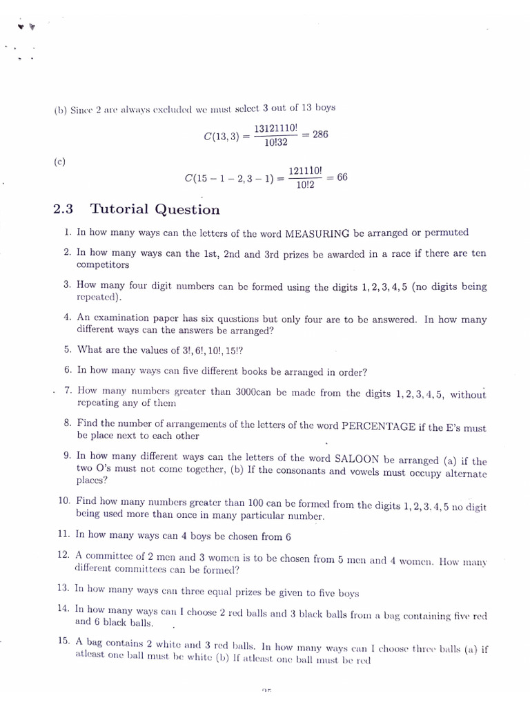 Excercise Question For MTH102 | PDF | Linguistics