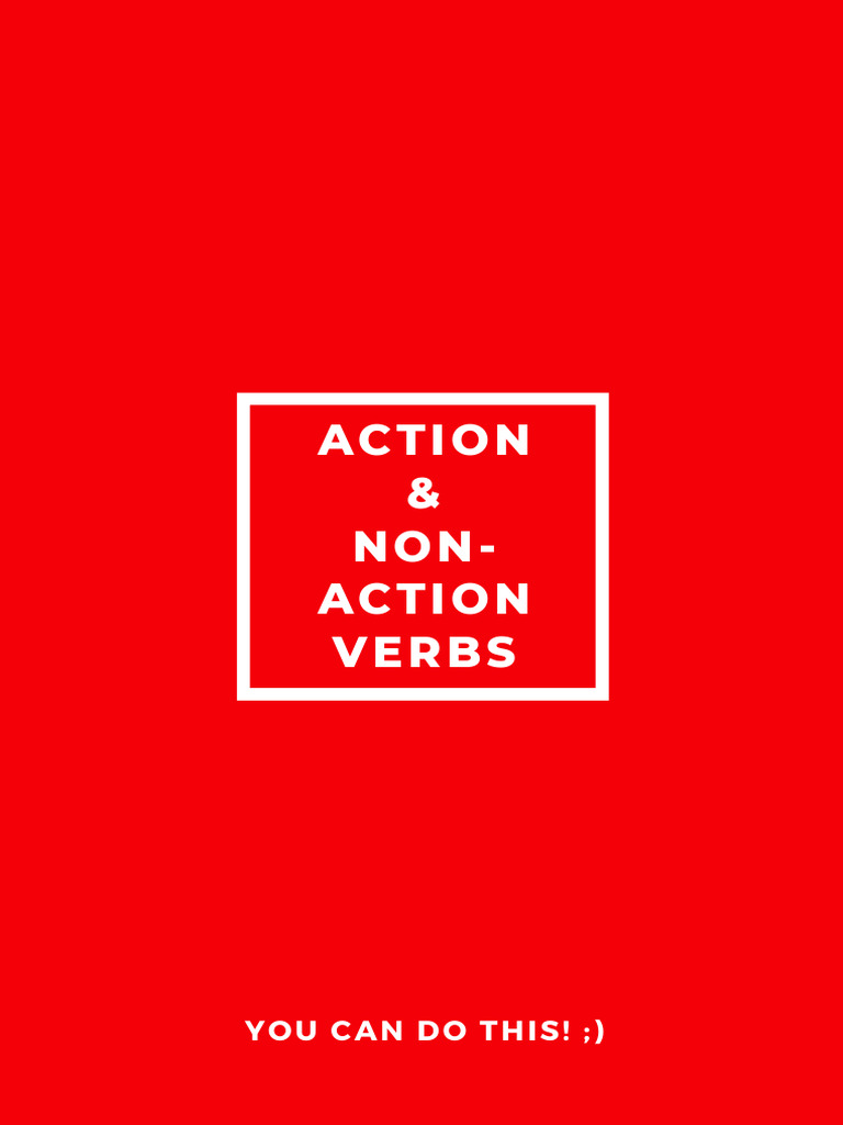 DO Action and Non-action Verbs | PDF