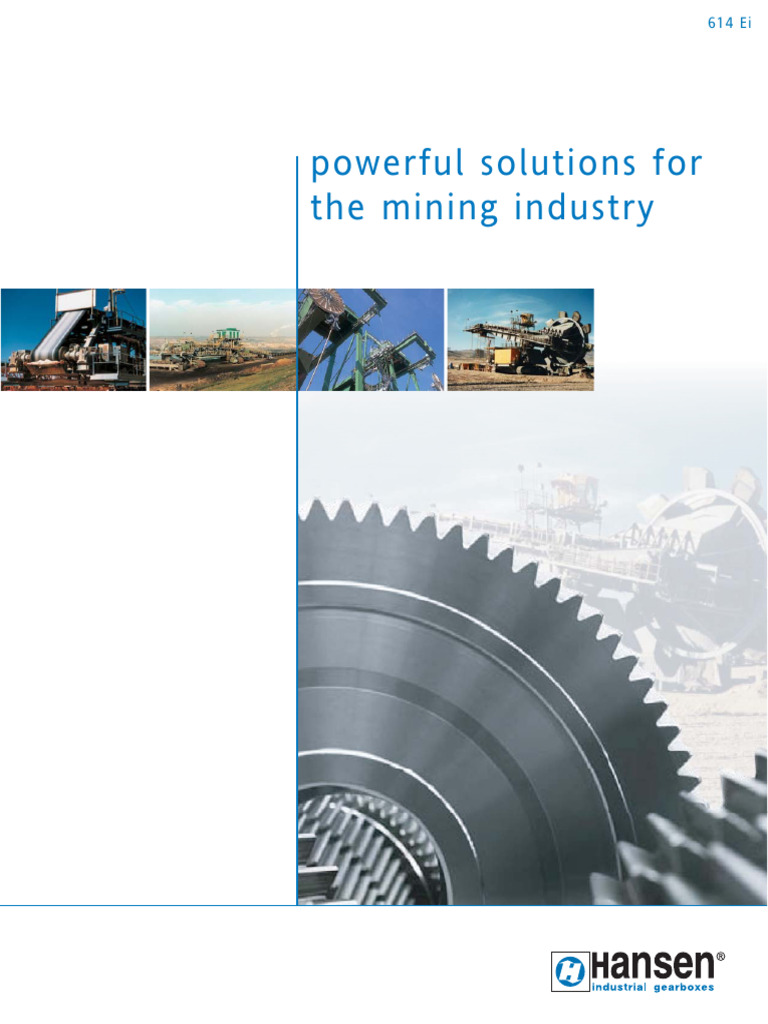 Hansen P4 UniMiner Catalog | PDF | Gear | Electric Motor