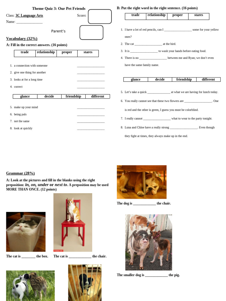 Unit Quiz 3 (Finding Cal) | PDF