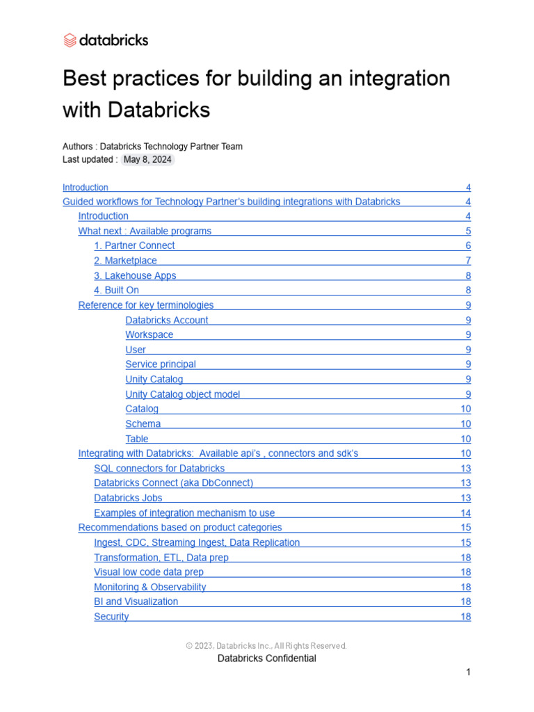 best-practices-building-isv-integrations | PDF | Application Software | Databases