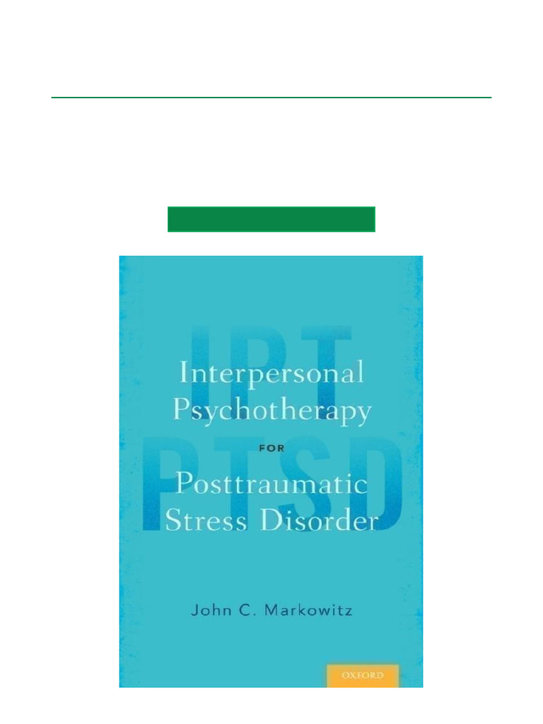 Interpersonal Therapy for PTSD Guide | PDF | Cognitive Behavioral ...