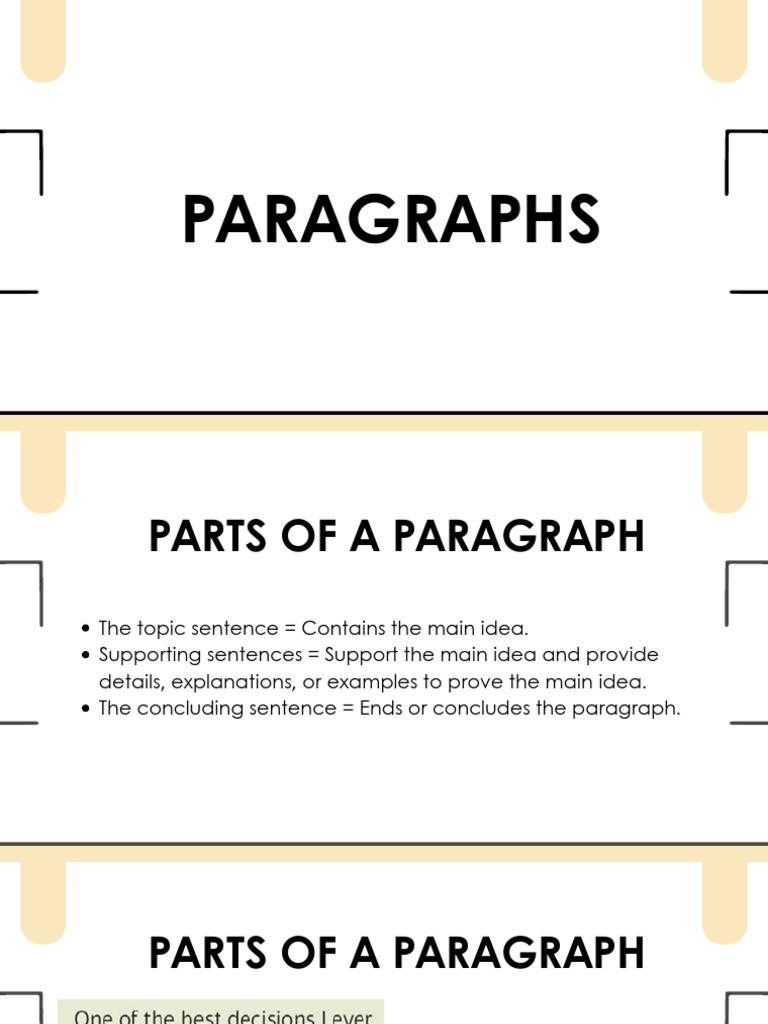 Paragraphs | PDF
