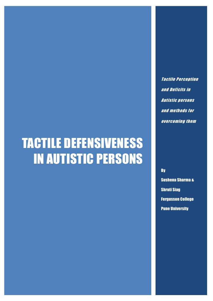 Tactile Defensiveness &autism | PDF | Sensory Processing Disorder ...