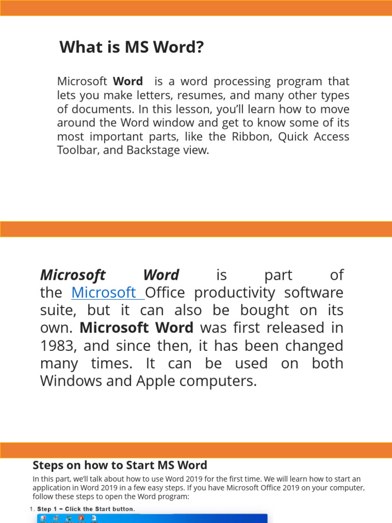 MS-WORD-Parts-Functions | PDF