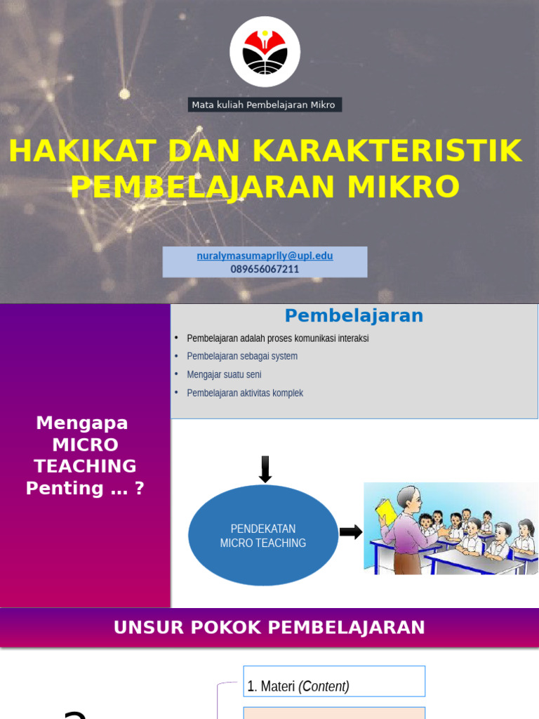 Hakikat Dan Karakteristik Pembelajaran Mikro | PDF