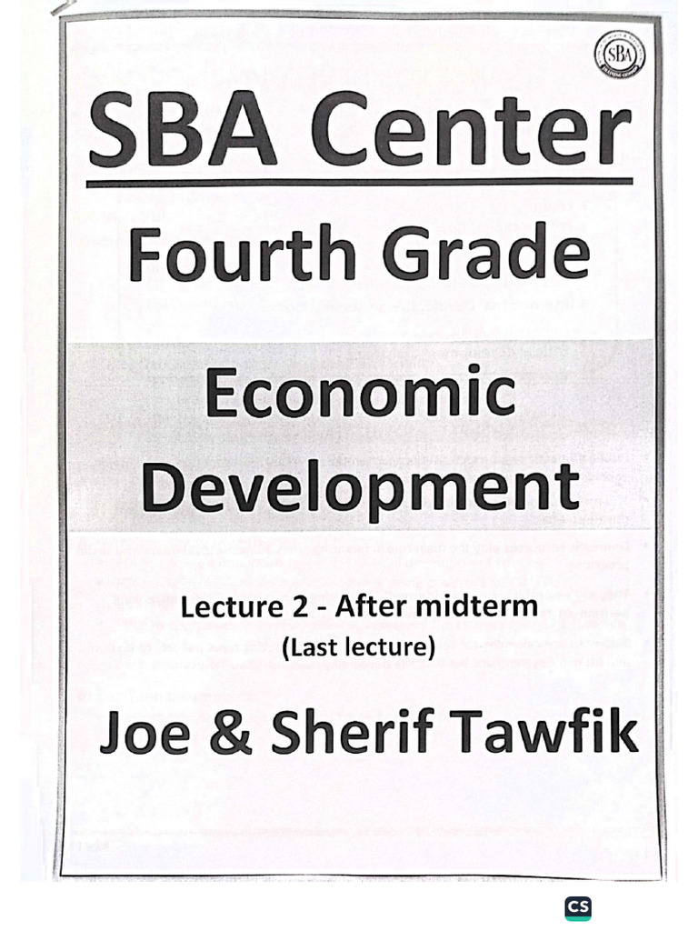 Eco Dev. Lec2. A.M | PDF