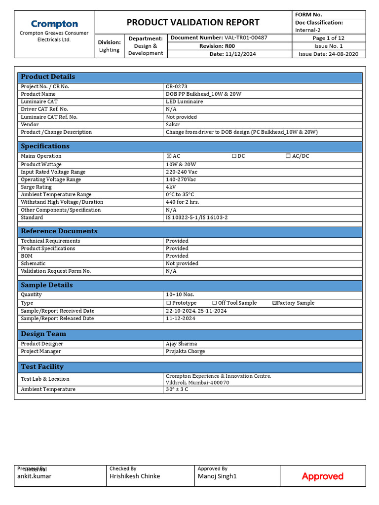 10W - 20W - DoB Bulkhead - PVR - Sakar-VAL-TR01-00487 | PDF ...