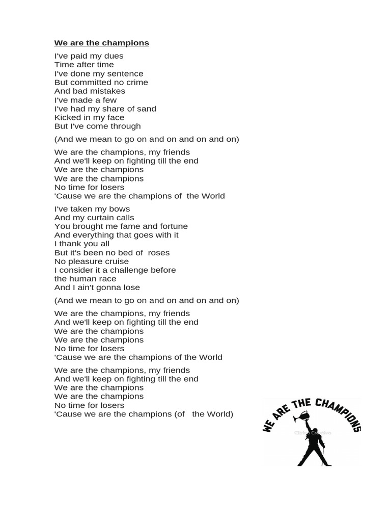 We Are The Champions | PDF