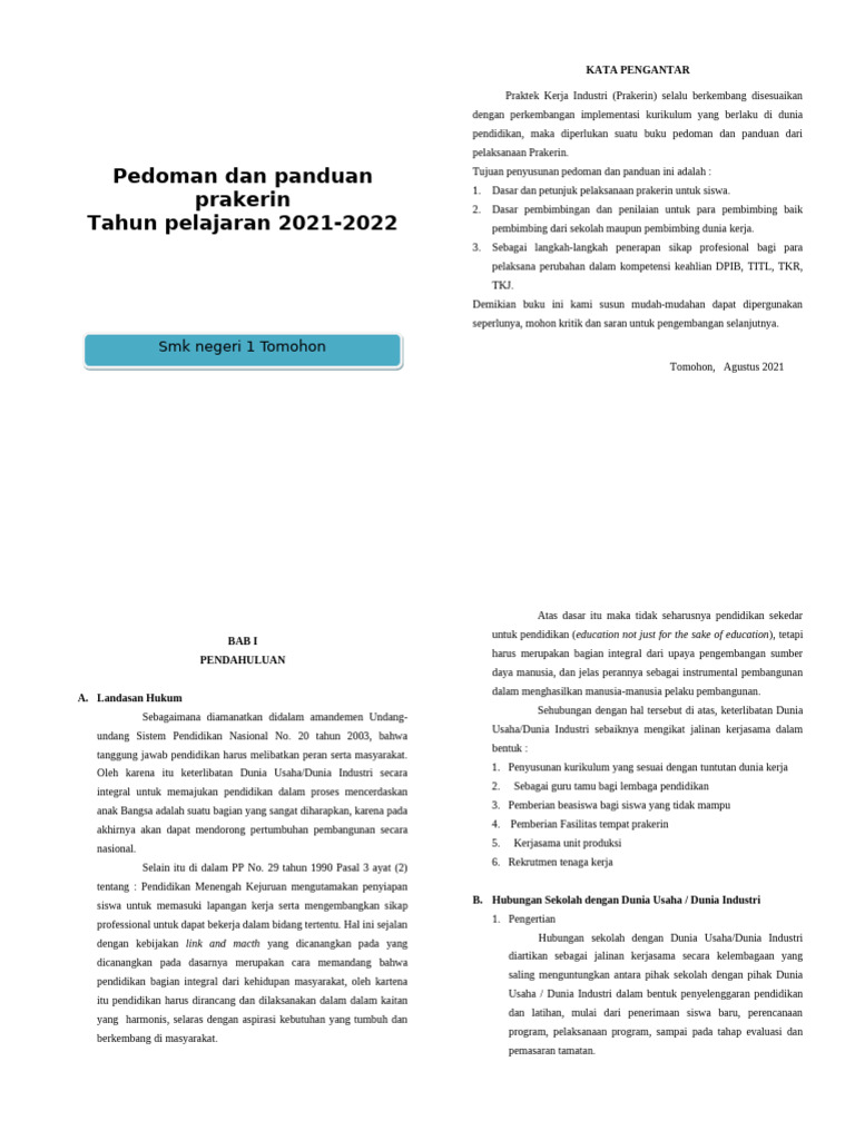 Buku Panduan PKL | PDF