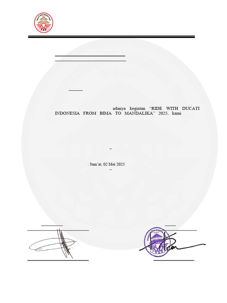 Surat Undangan Kapolres Bima Pdf