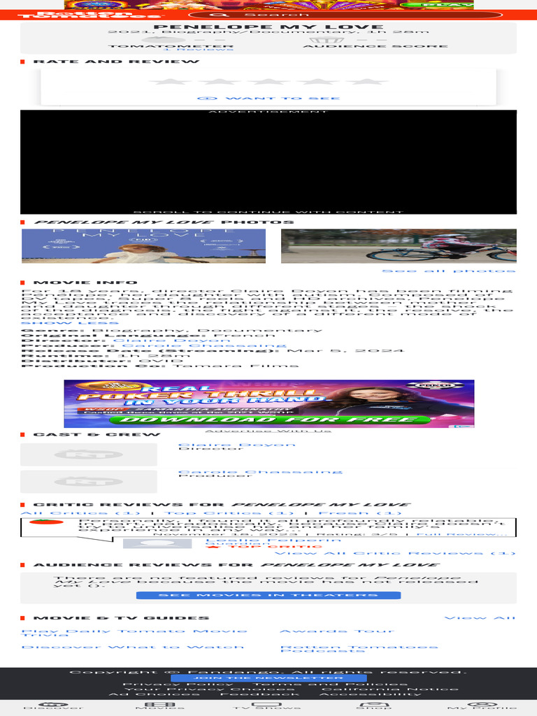 Penelope My Love Rotten Tomatoes | PDF