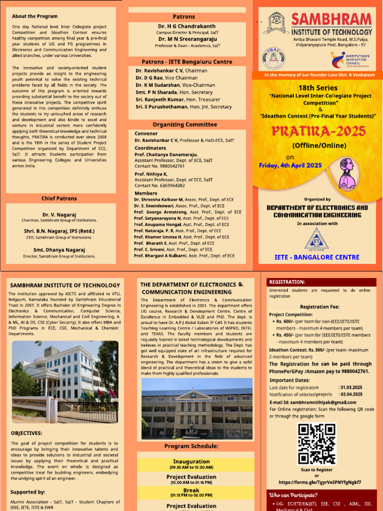 Pratira 2025 broch&poster_Sambhram IT | PDF