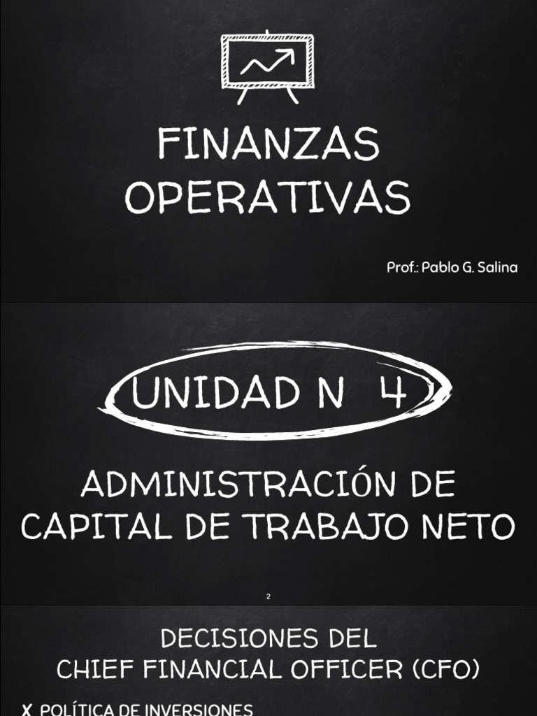 U4 - Presentación | PDF | Capital de trabajo | Presupuesto