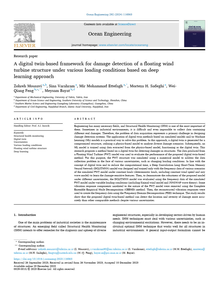 Ocean Engineering | PDF | Machine Learning | Deep Learning