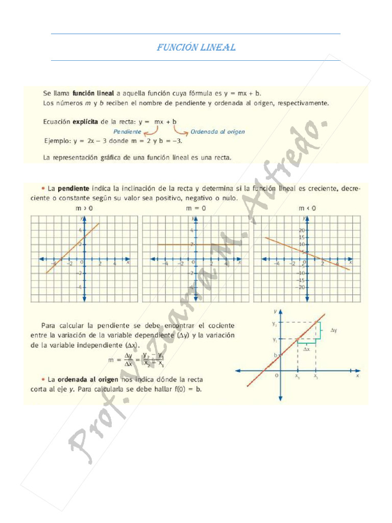 Función Lineal | PDF