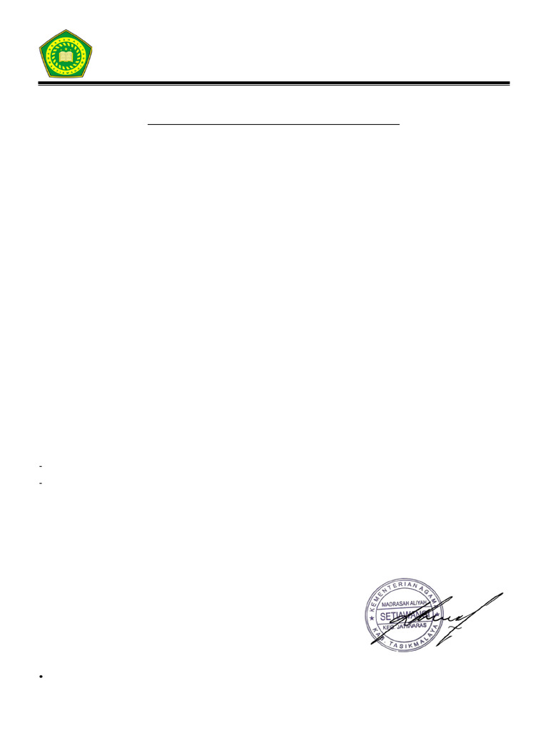 Surat Keterangan Mutasi Asep | PDF