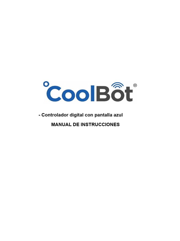 Coolbot Manual de Usuario | PDF