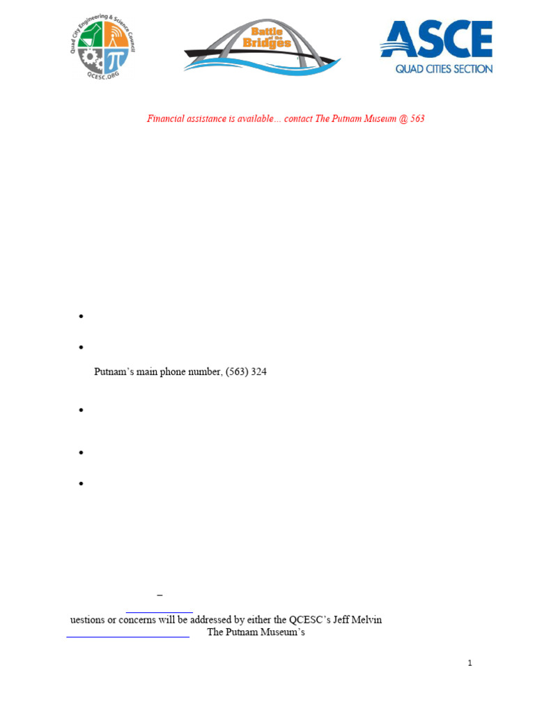 QCESC-BotB-Rules-2018 Efficiency | PDF | Truss
