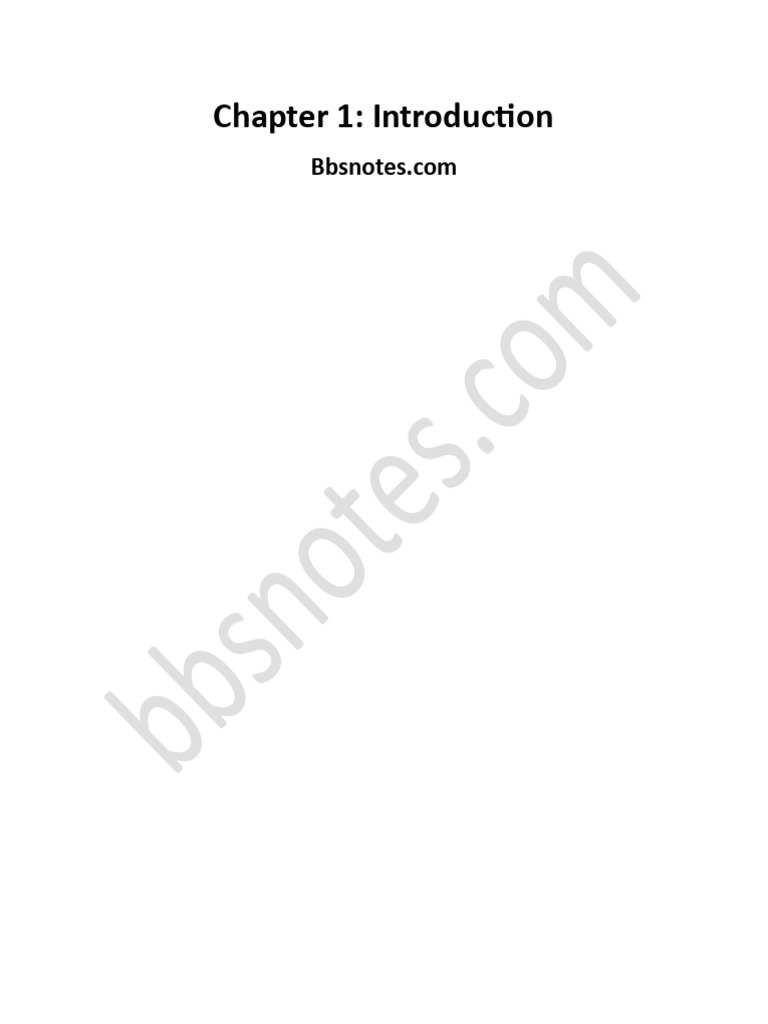 Chapter 1 1 | PDF