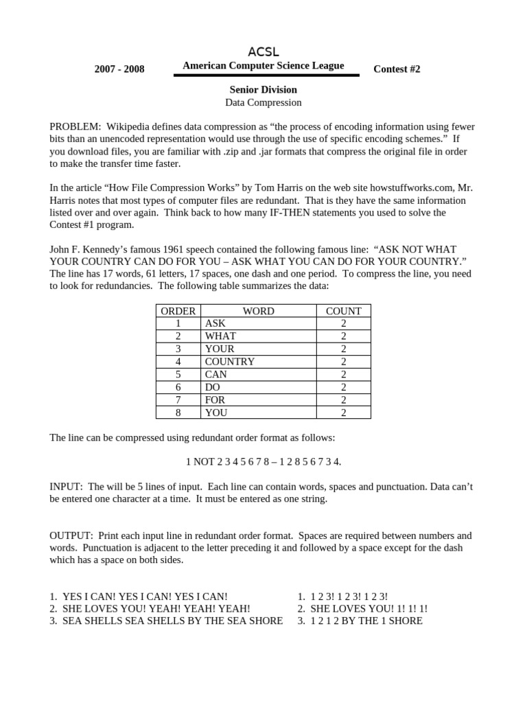 ACSL_Data_Compression_sr_2 | PDF | Data Compression | Information