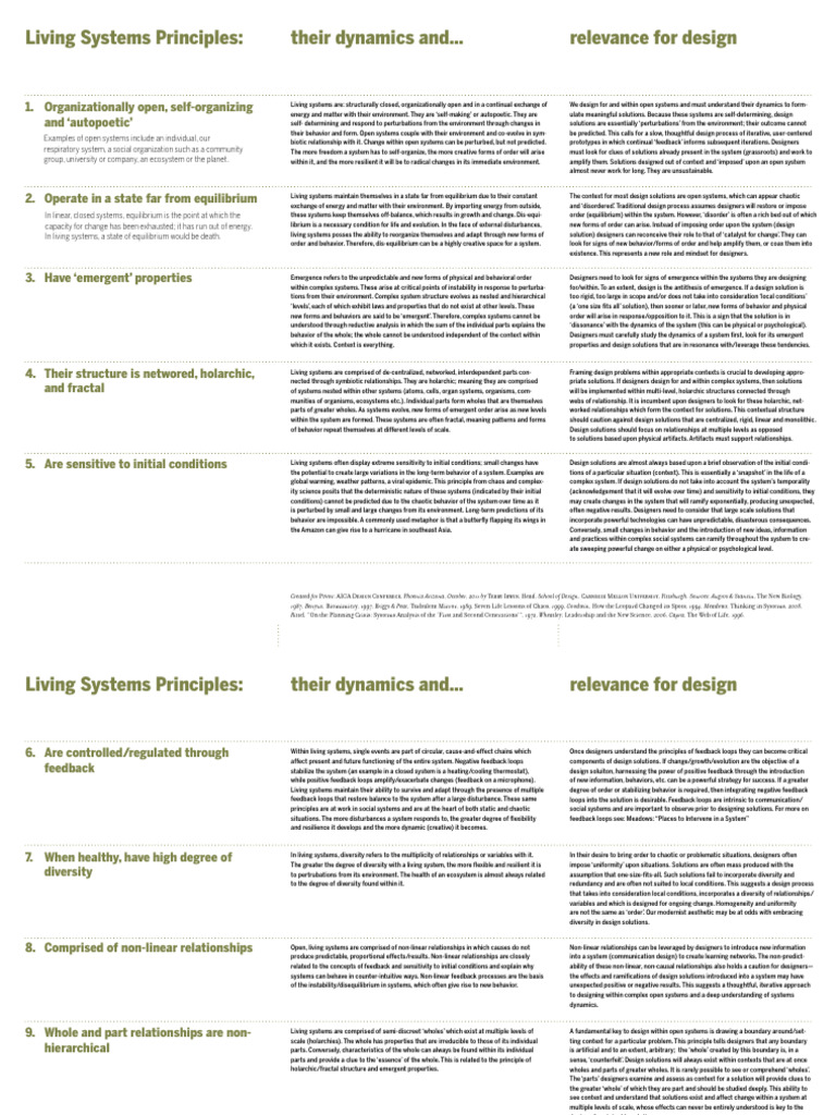 Living Systems Theory Relevance | PDF | Feedback | Chaos Theory