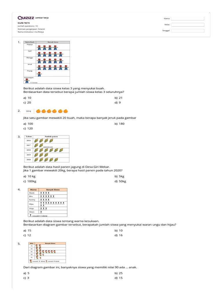 MTK_BAB DIAGRAM_KELAS 3 | PDF
