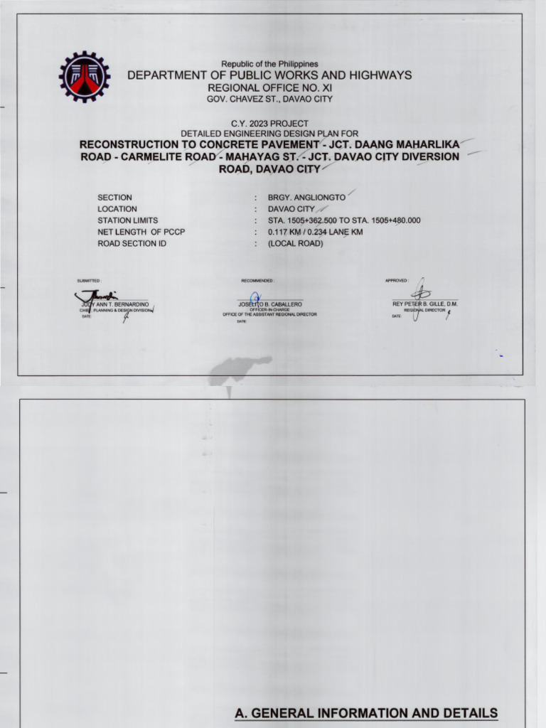 plan dpwh concreting with rcp | PDF