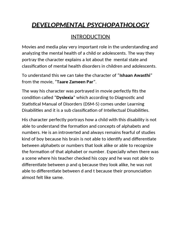 Developmental Psychopathology | PDF | Bullying | Psychopathology