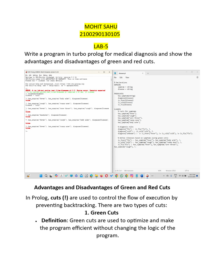 AI Lab 5 Mohit Sahu 2100290130105 | PDF