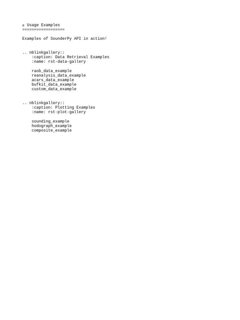 Examplescripts RST | PDF