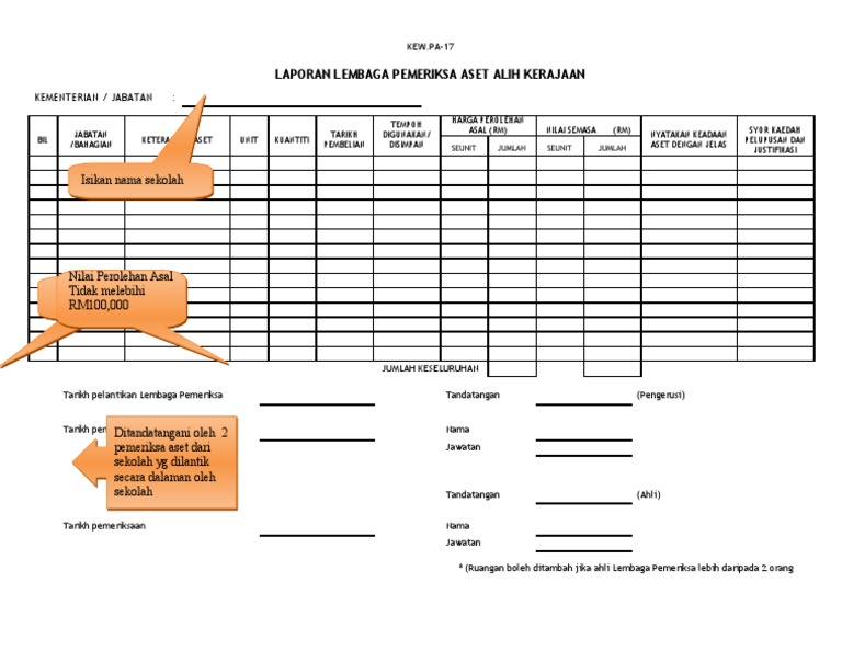 Contoh Pengisian Kew Pa 17 Pdf