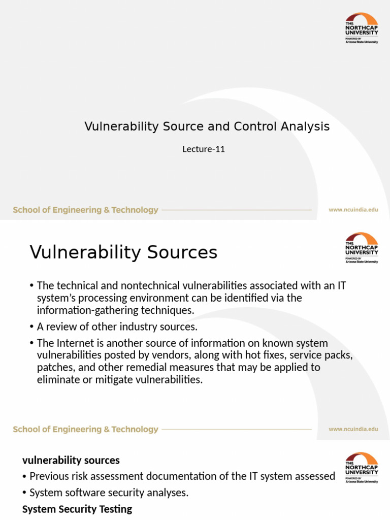 Lec11 - Vulnerability Source and Control Analysis | PDF | Security ...